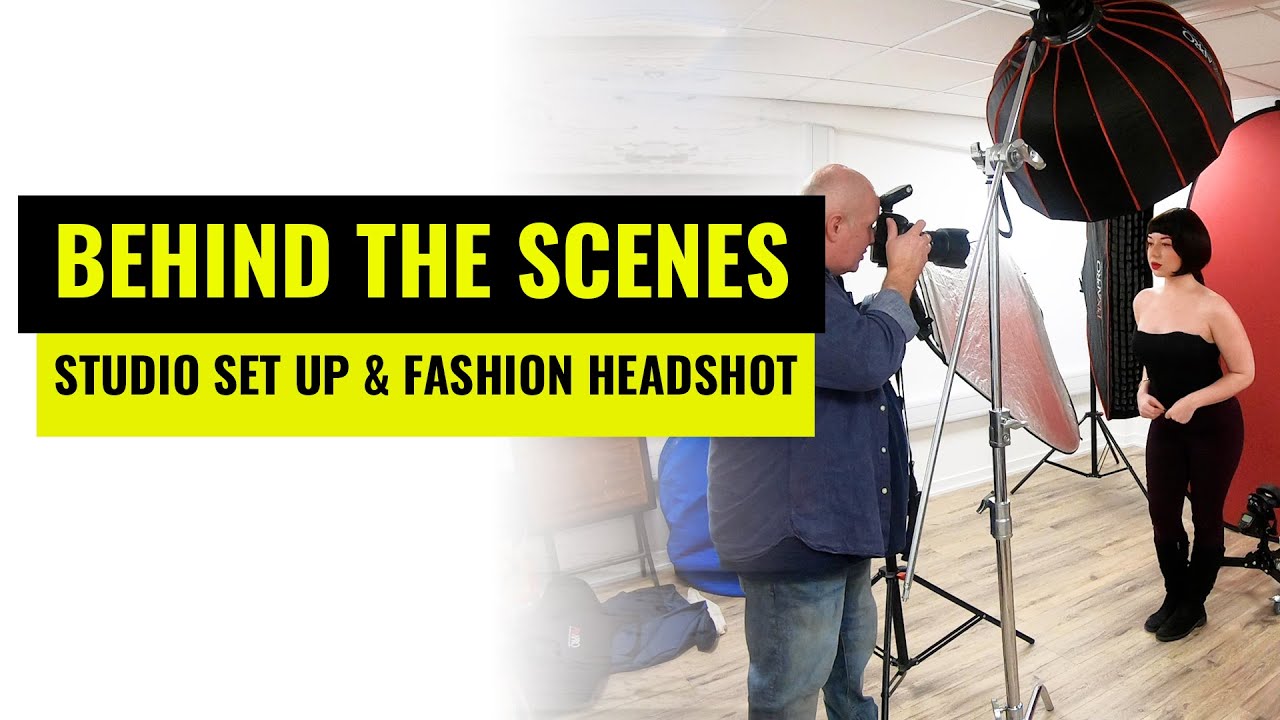 Studio Set Up Time Lapse and Fashion Headshots - YouTube