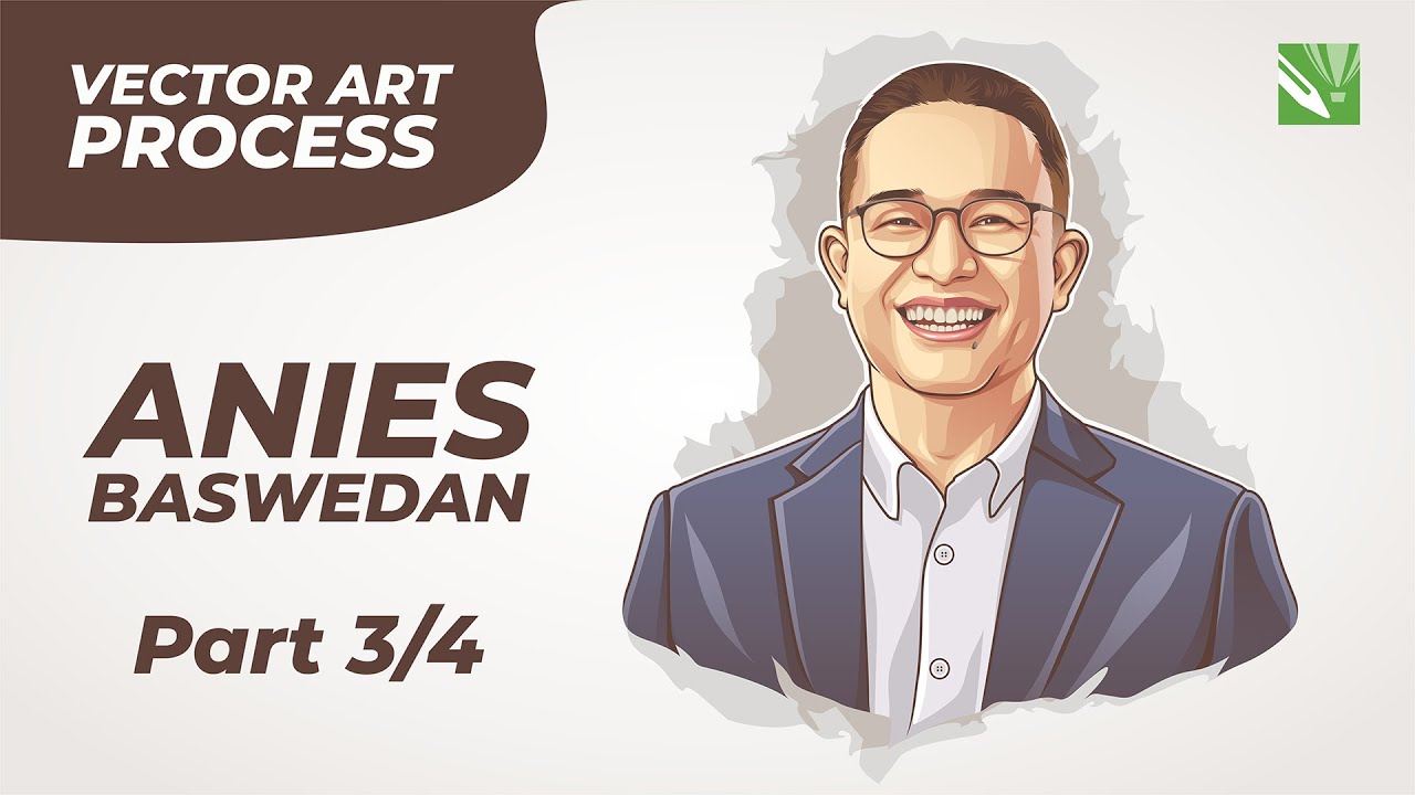 Anies Baswedan Vector Art Process REAL SPEED | Part 3/4 - YouTube
