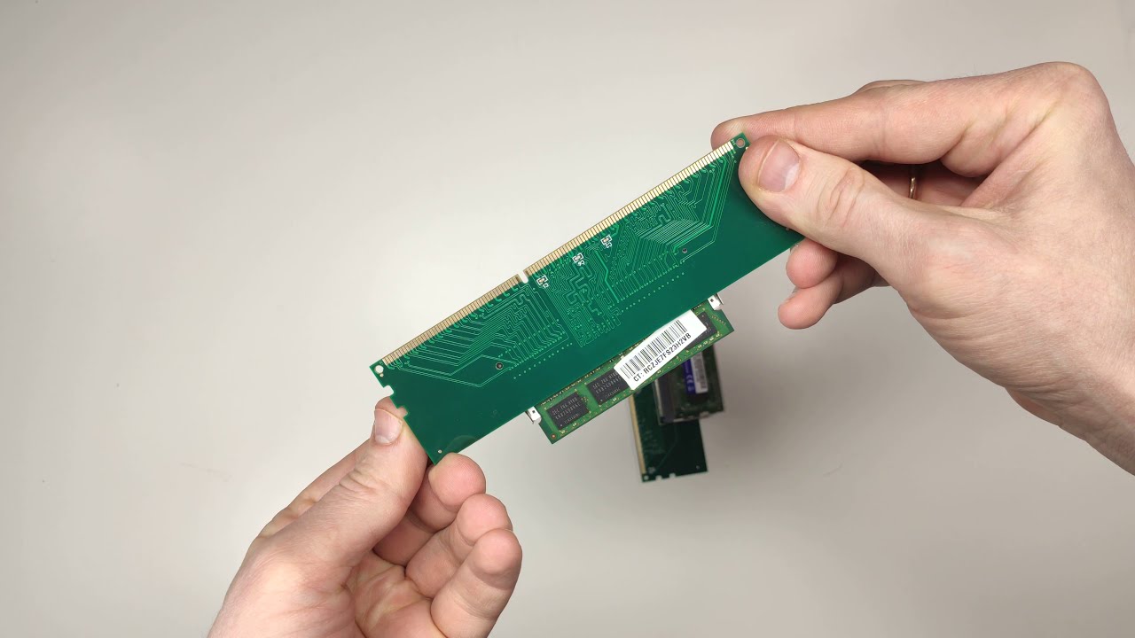 DDR3 Laptop SO DIMM to Desktop DIMM Memory RAM Adapter - YouTube