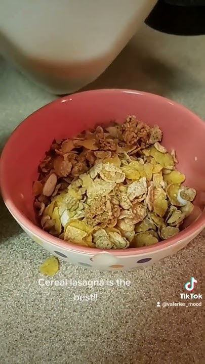 Cereal Lasagna #joke #foodie #lasagna #satisfying - YouTube