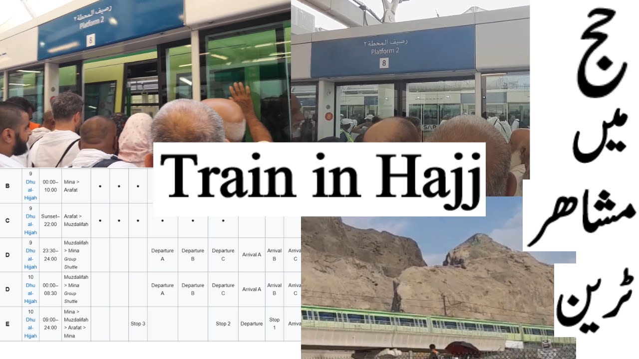 Mashaer Train during Hajj/ Hajj men asani - YouTube