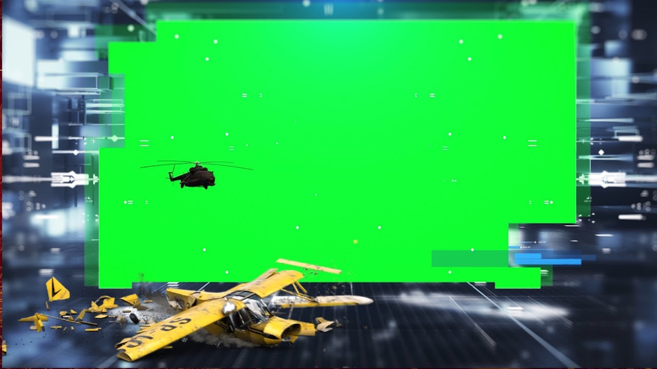 War Version with Blue Theme Presentation Green Screen Template in 4K ...