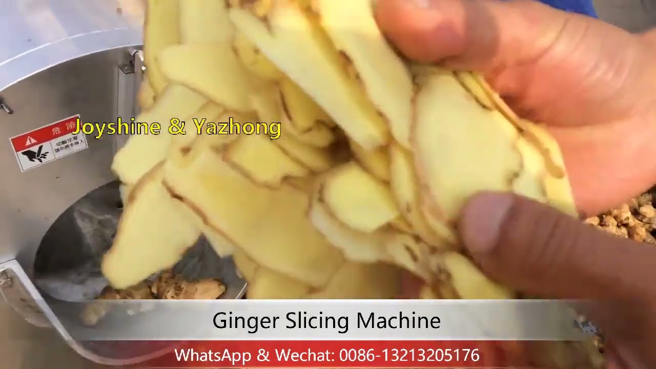 Ginger Slicing Machine - YouTube