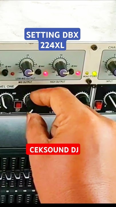 setting crossover dbx 224xl#sound #soundsystem #settings #hajatan - YouTube