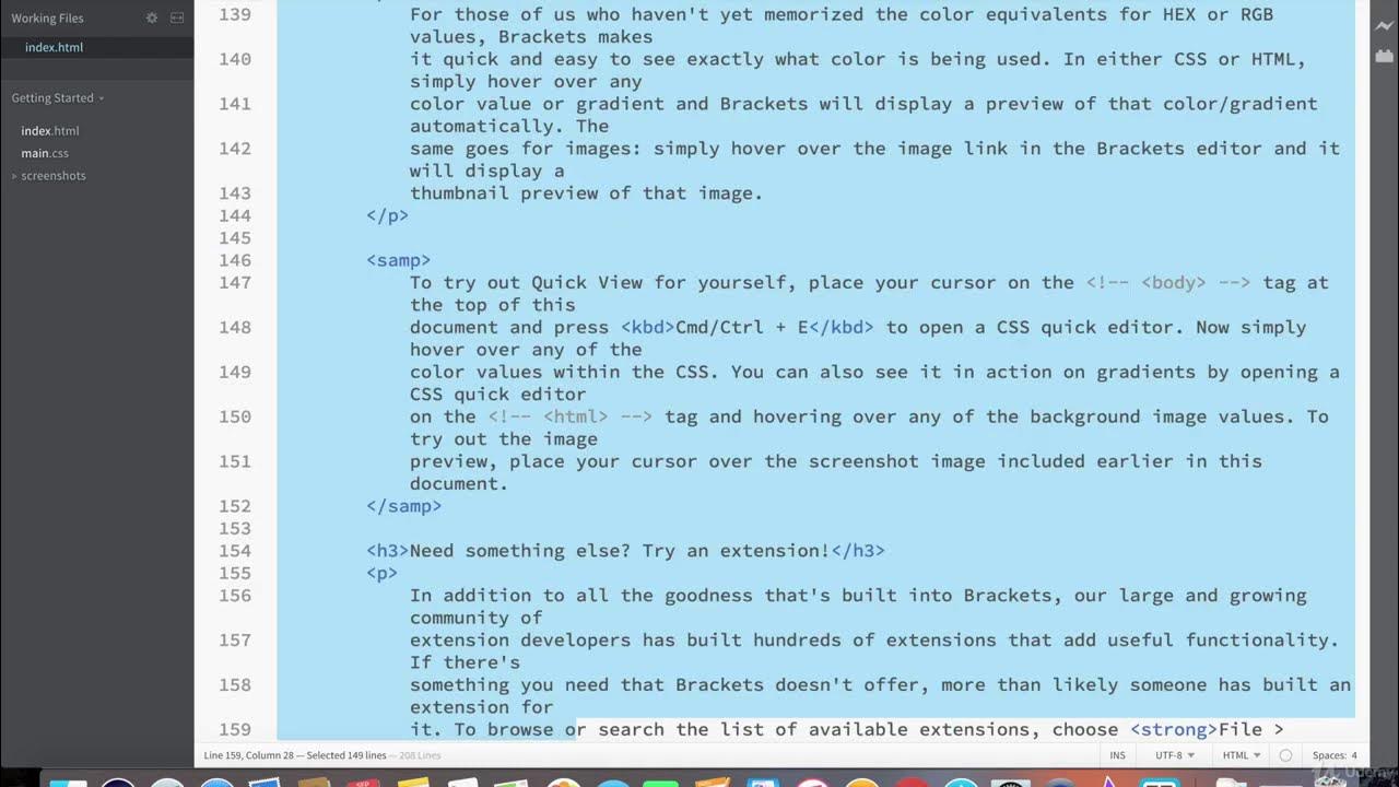Complete Introduction to HTML5 - Text Editor (2/22) - YouTube