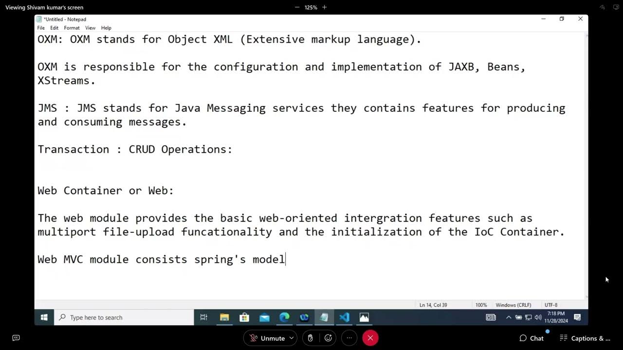 S 1 Spring Boot Shivam kumar sirWebex 2024 11 28 19 08 05 - YouTube
