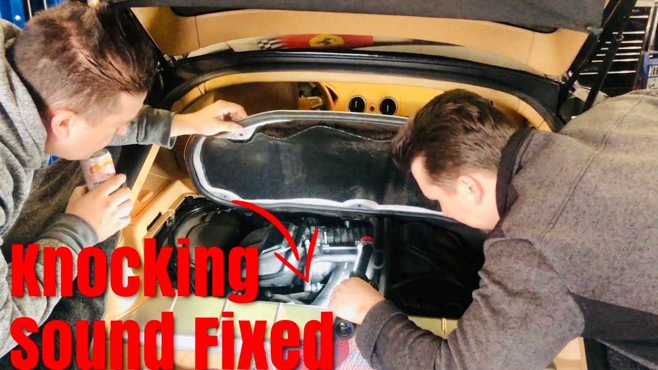 Porsche Cayman engine knocking sound easy Fix - YouTube