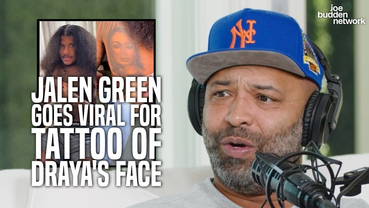 Jalen Green Goes Viral for Tattoo of Draya's Face - YouTube