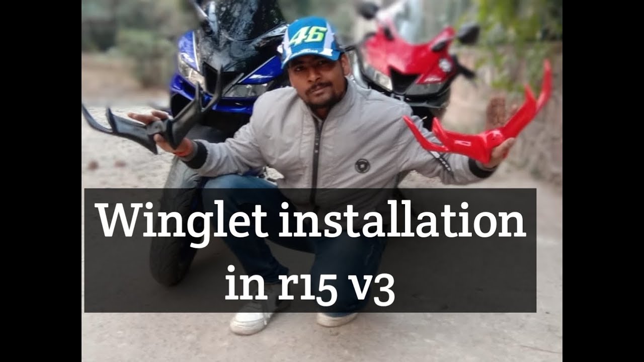 yamaha r15 v3 modified with winglet - YouTube