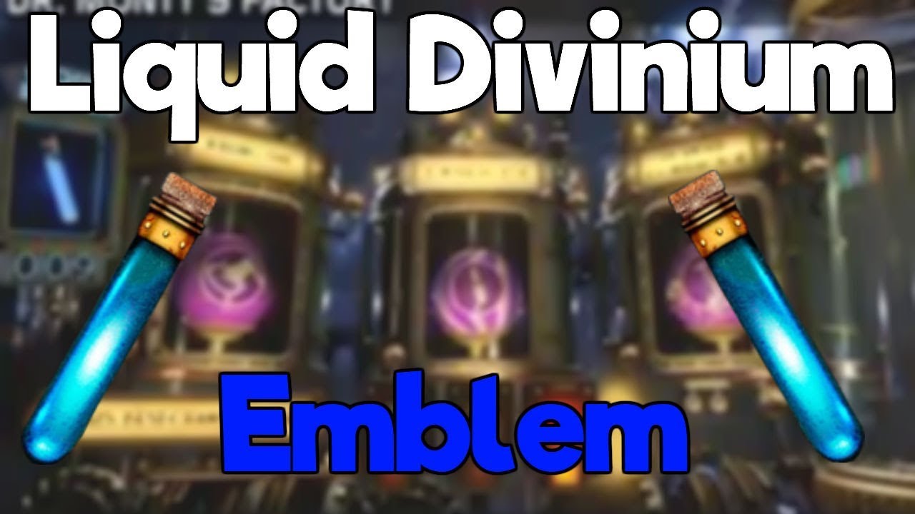 How To Make A Liquid Divinium Emblem - YouTube