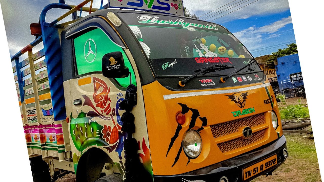 TATA Ace full Sticker modified The N stickers mpt - YouTube