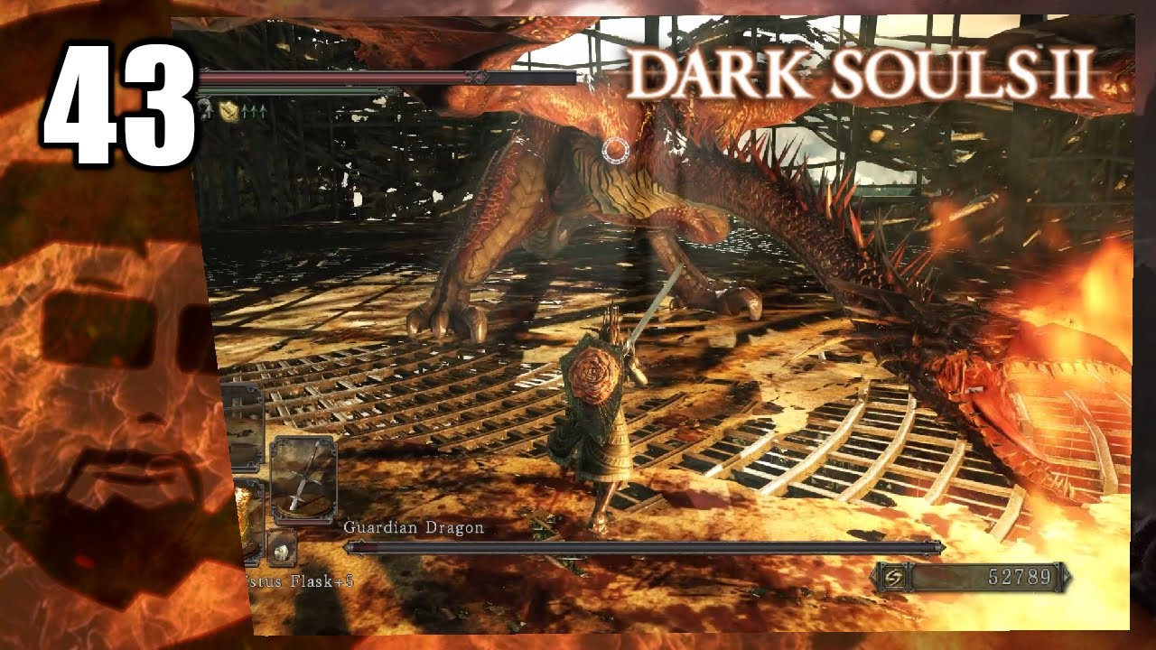 Guardian Dragon BOSS Fight | Dark Souls 2 | BLIND Playthrough | Part 43 ...