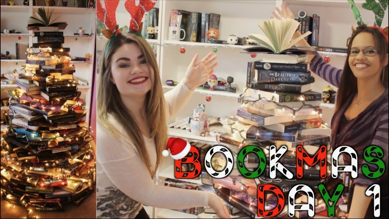BUILDING A 5FT TALL BOOKMAS TREE | Bookmas Day 1 - YouTube