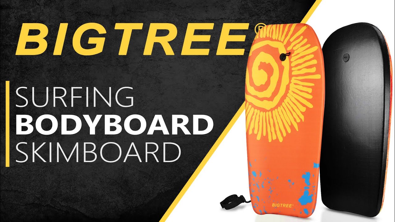 BIGTREE SURF BODYBOARD SKIM BOARD SUN 37" - YouTube