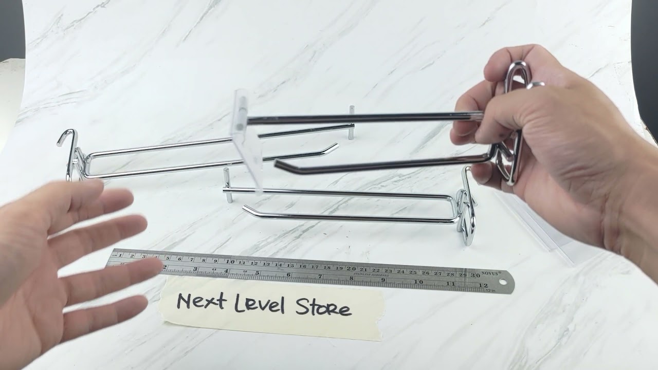 Double Hook with Plastic Label by Next Level Store - YouTube