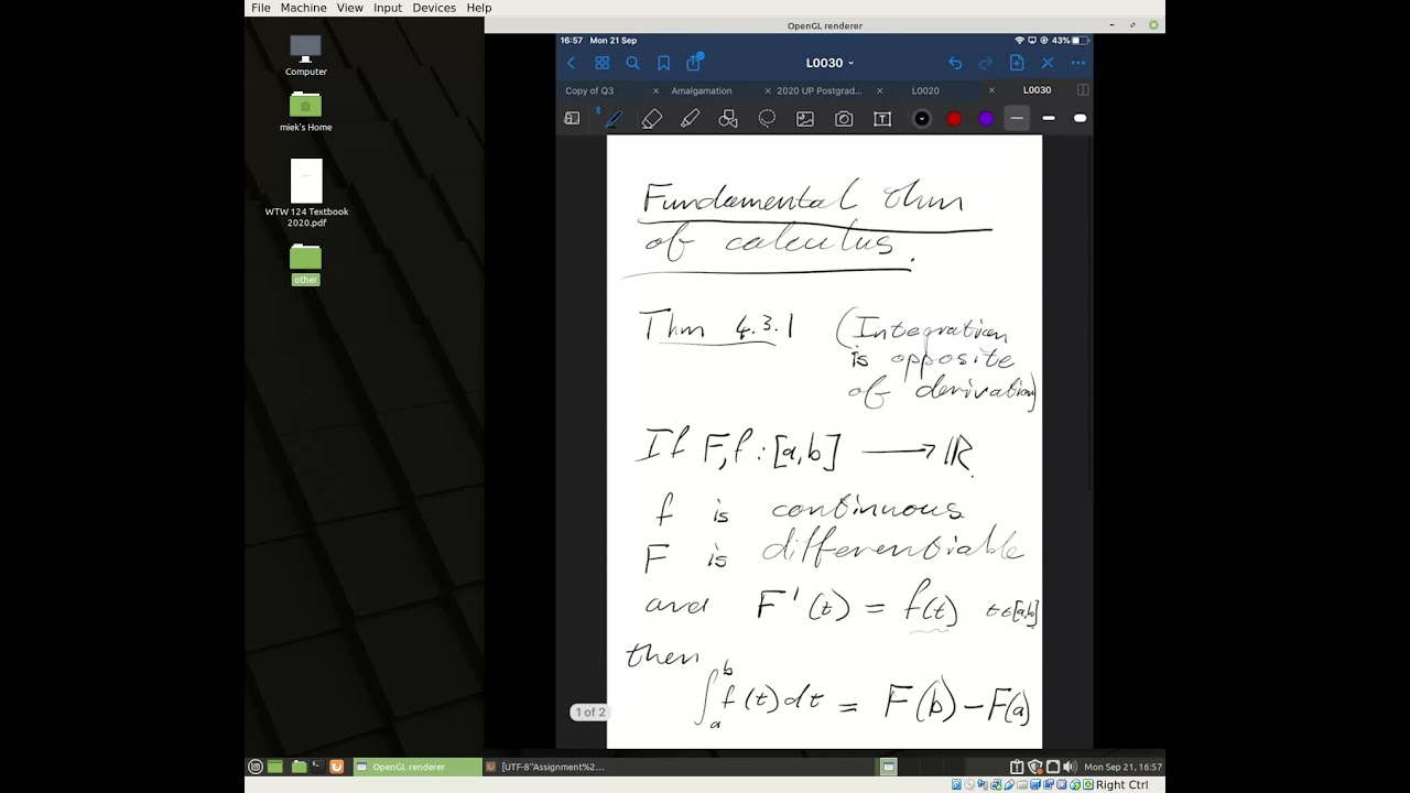 Chap 4-3-1 Fundamental Theorem of Calculus (FTC) statement - YouTube