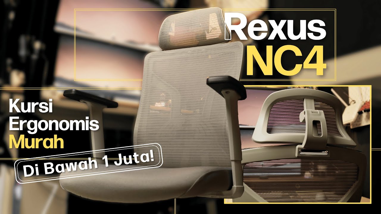 Kursi Kerja Ergonomis MURAH, Under 1 JUTA Dapet Fitur Banyak !! (Review ...