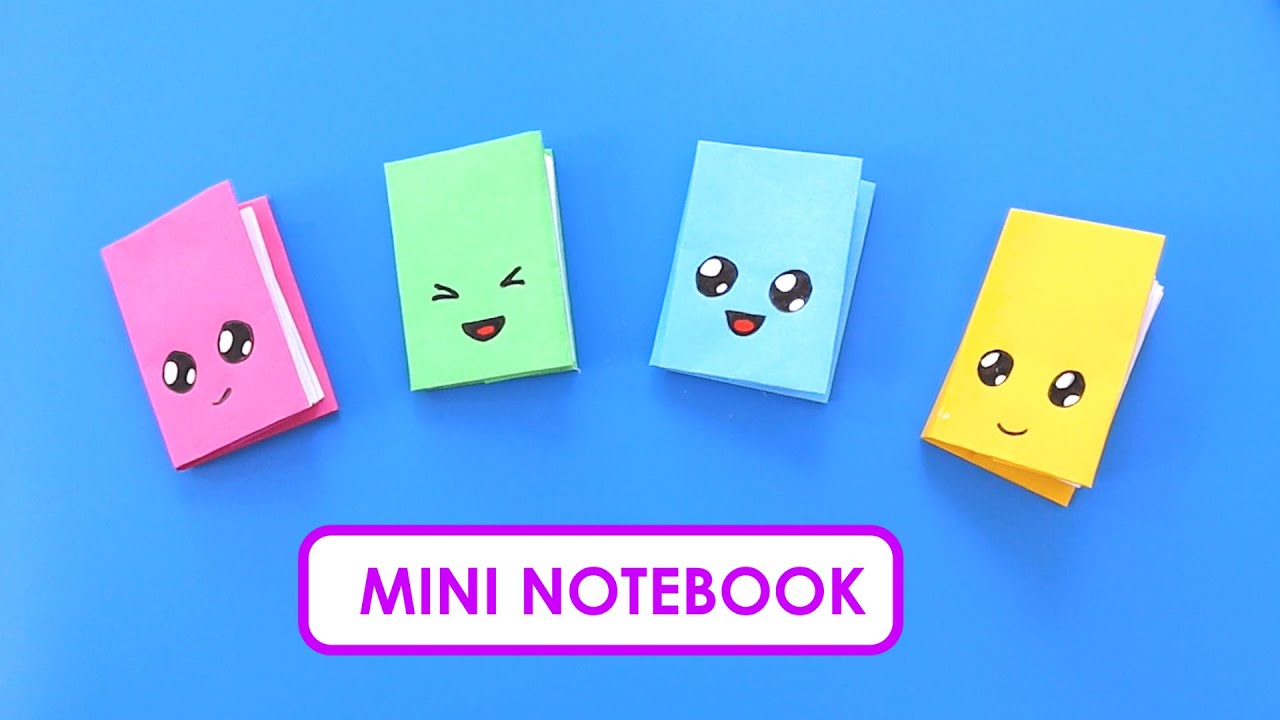 CUTE MINI NOTEBOOKS | DIY MINI NOTEBOOKS ONE SHEET OF PAPER - YouTube