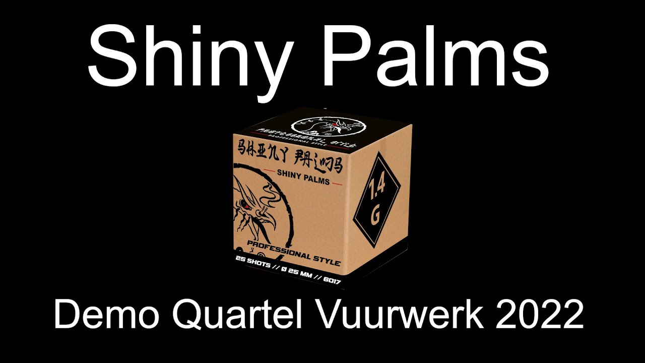 Shiny Palms | Demo Quartel Vuurwerk 2022 | GBV-WECO - YouTube