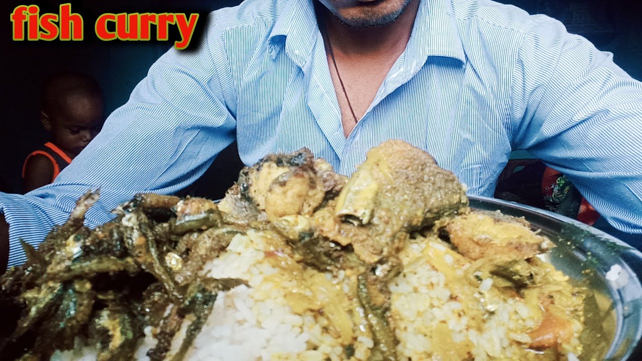 rahu fish curry and Choti fish curry eating recipe challenge show - YouTube