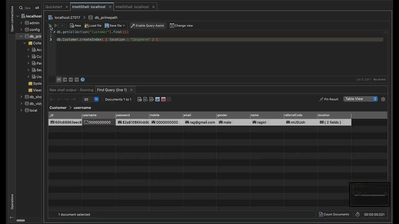 Create 2dsphere Index In Mongodb Youtube