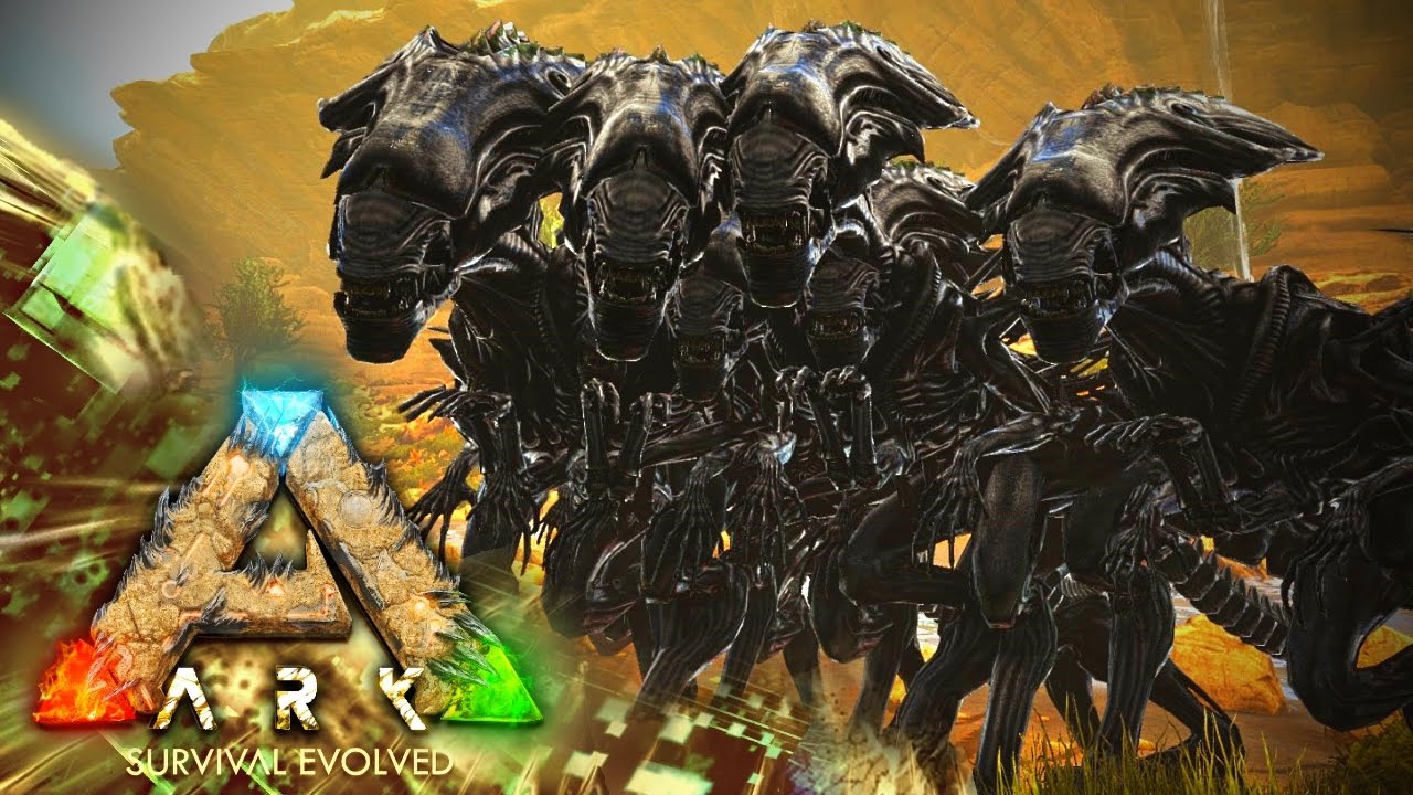MODDED ARK: Scorched Poop ~ Ep 18 ~ XENO QUEEN ARMY!! - YouTube