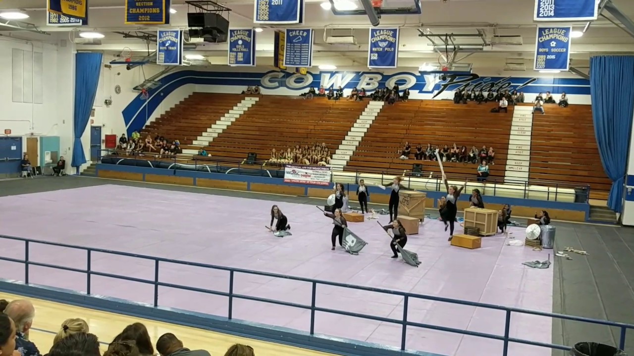 Central color guard Chino High School - YouTube