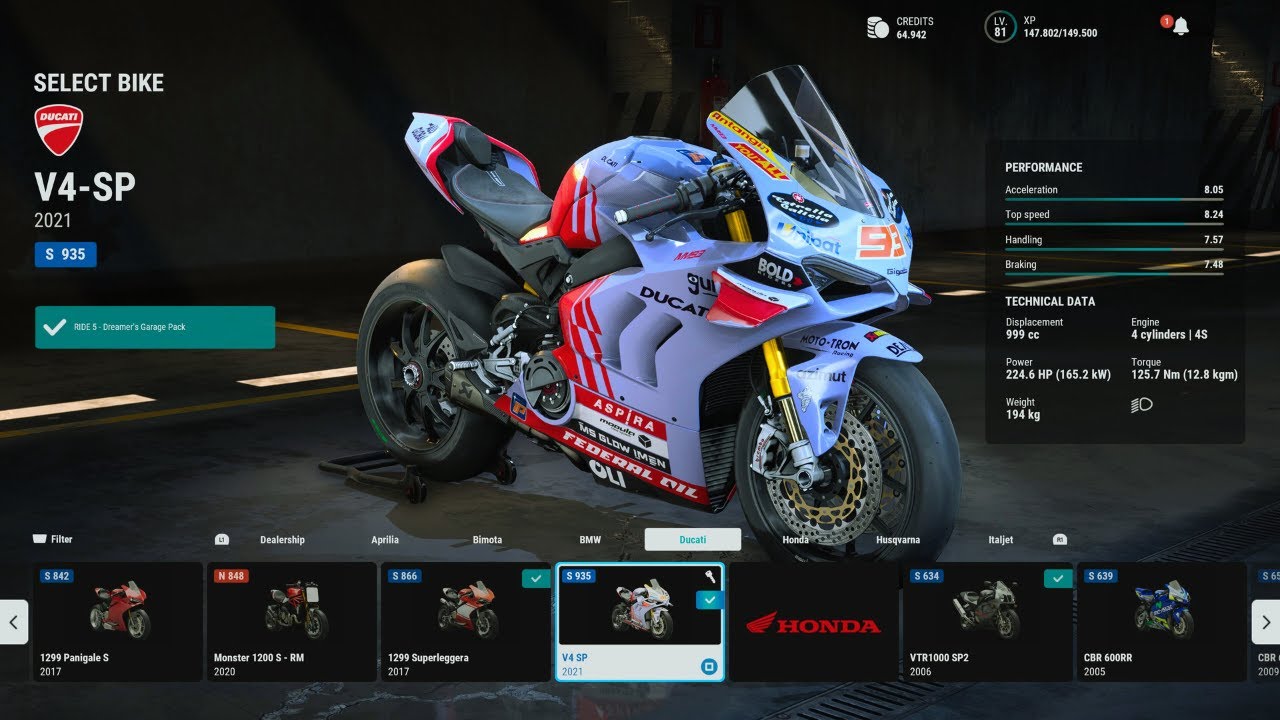 RIDE 5 | Customize Marc Marquez MM93 Ducati Gresini MotoGP Gameplay [4K ...