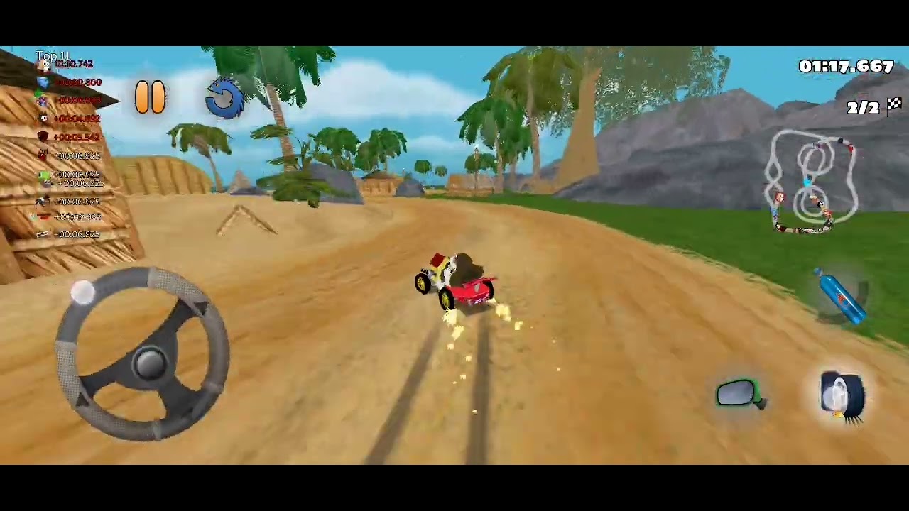 Super Tux Kart - Volcan Island (2020 Upgrade) ft Beagle - YouTube