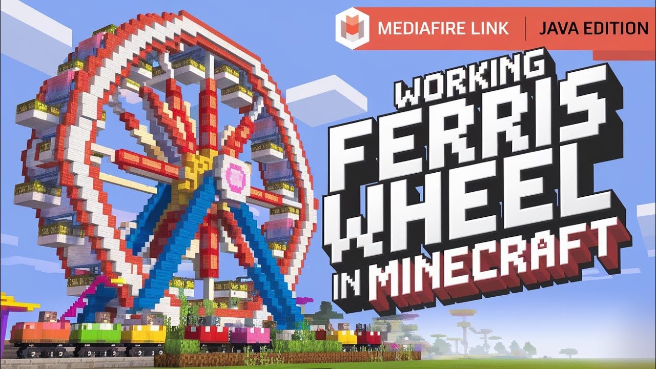 working ferris wheel in Minecraft with create mod version 1.20.1 world ...