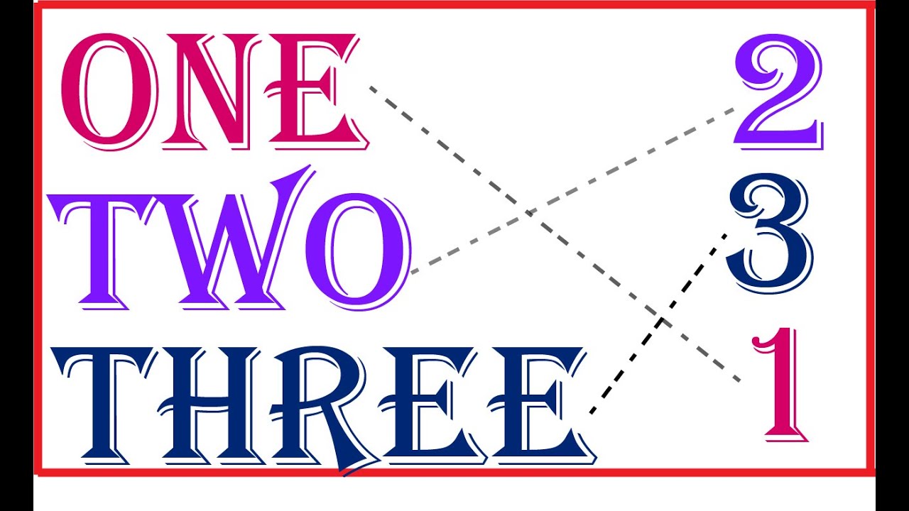 One to Ten Number || 1 To 10 Register Marks || 123| 1 to 10 || One to ...