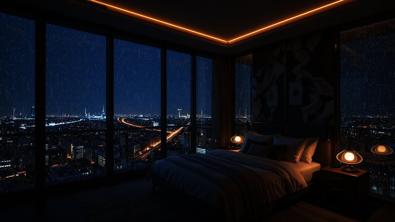 Cozy Rainy Night Ambience | Relaxing Rain Sounds for Deep Sleep & Rest ...