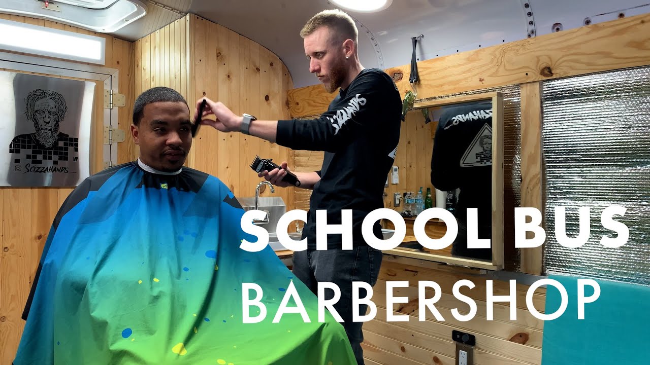 DIY School Bus Conversion to Mobile Barbershop - YouTube