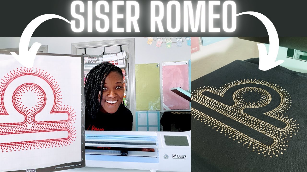 Siser Romeo: How To Cut A Rhinestone Template - YouTube