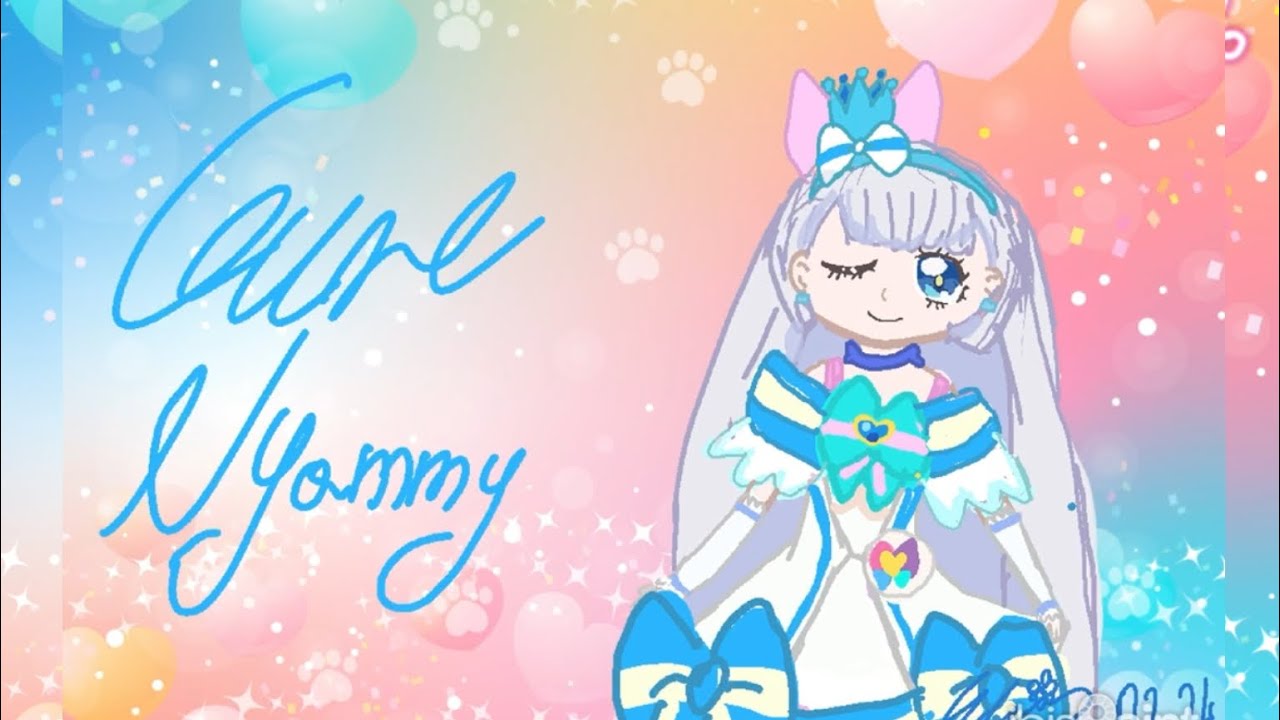 🩵🐾キュア・ニャミー・スピードペイント🐾🩵 Fanart Cure Nyammy - YouTube