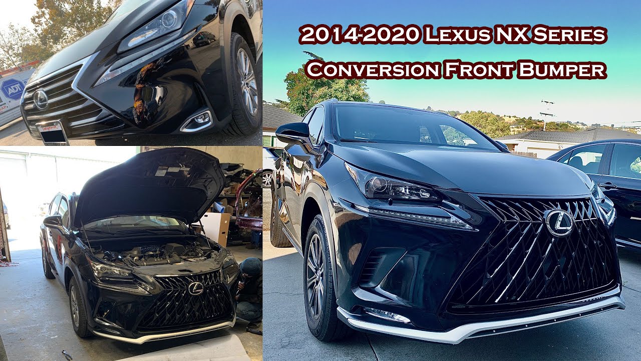 2014-2020 Lexus NX200 NX200T NX300 NX300H Conversion Front Bumper - YouTube