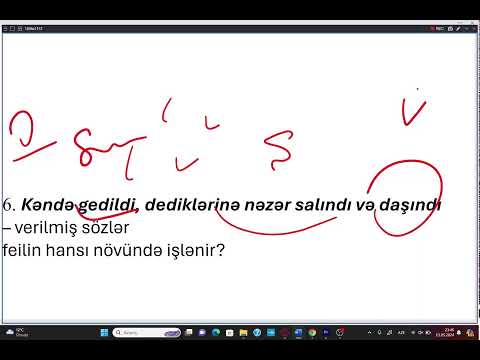 Azərbaycan dili MİQ - sual-cavab (Ümumi)