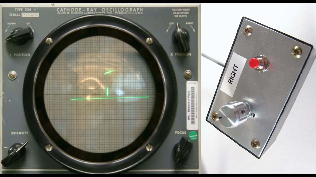 De eerste computergame: 'Tennis for two' uit 1958 van William ...