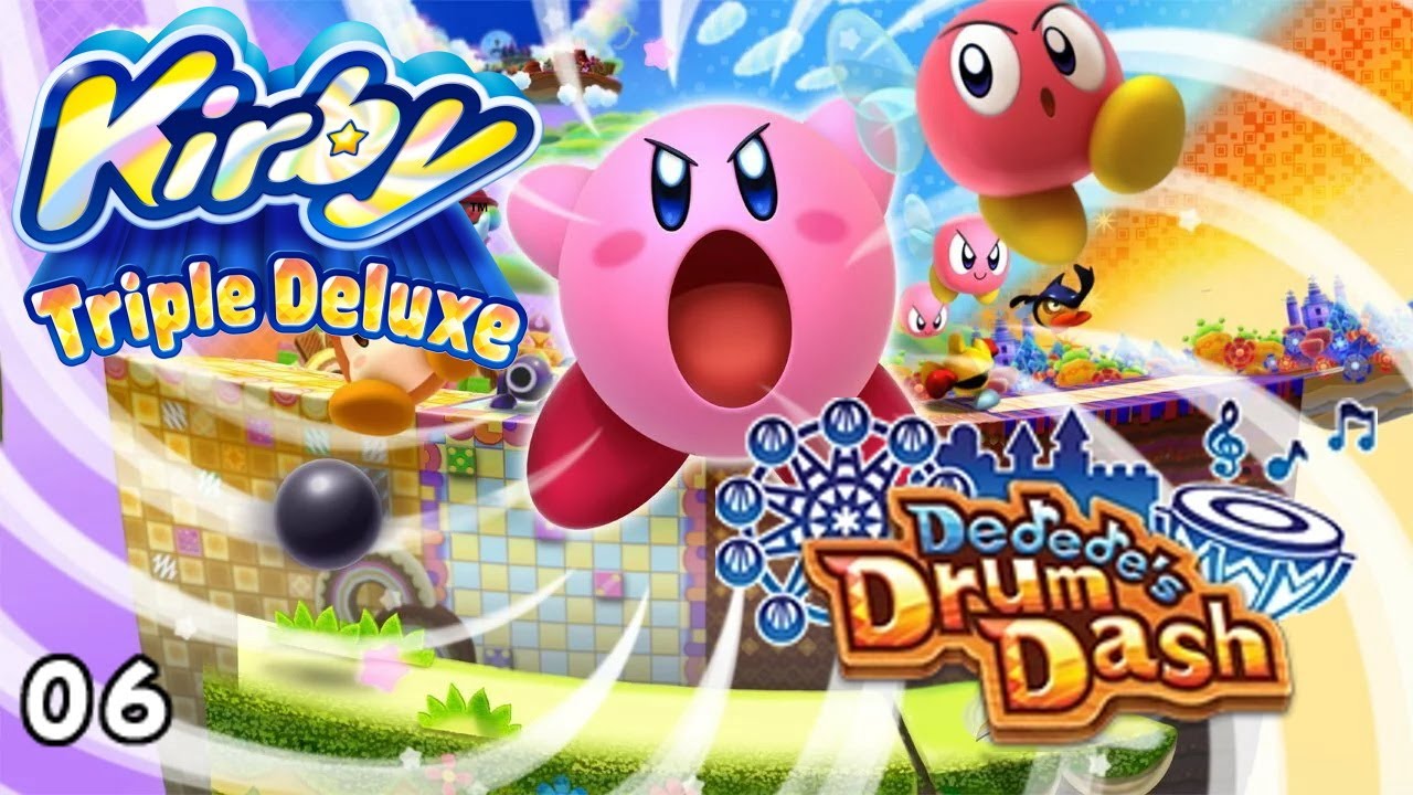 Kirby Triple Deluxe: Part 6! ~Dedede's Drum Dash!~ ~All Platinum Medals ...