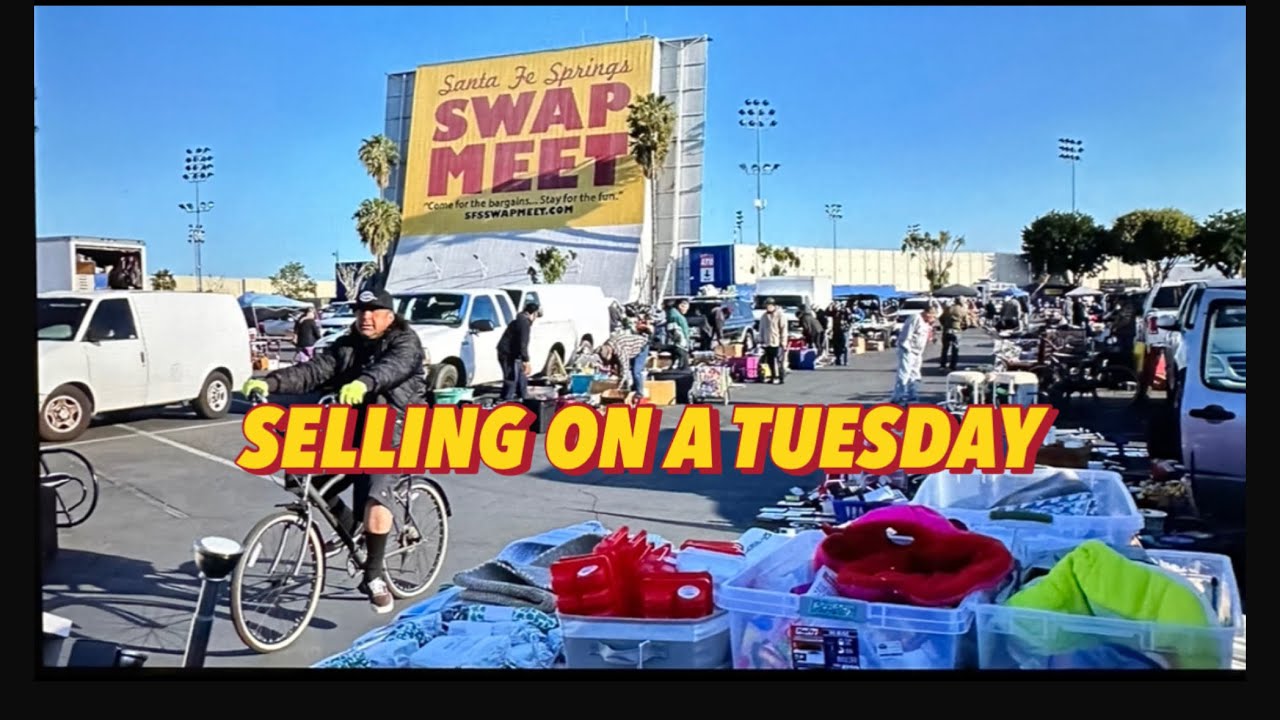 Santa Fe Spring Swapmeet on a Tuesday. Selling Target Merchandise ...