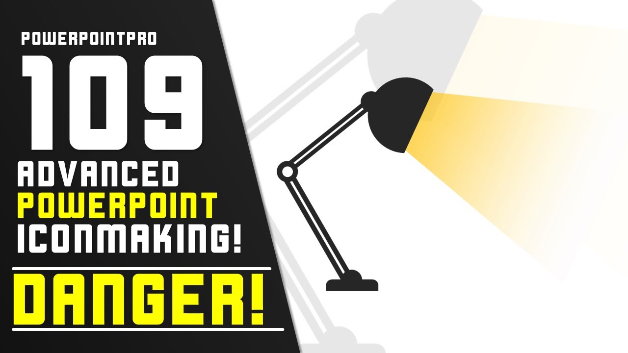 Lamp! Advanced PowerPoint Icon making! (Microsoft PowerPoint 2013 ...