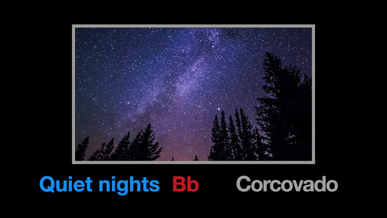 Quiet nights Of Quiet Stars - Bb version - YouTube