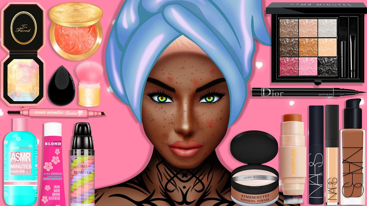 ASMR 🎧 Makeup Animation Transformation💄 for Ultimate Relaxation 🧘‍♀️🌟 ...