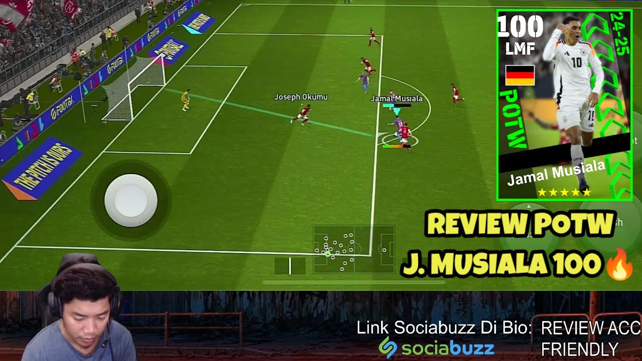 REVIEW POTW J. MUSIALA 100! MANTAP CUI DRIBBLE MUSIALA NI! EFOOTBALL ...