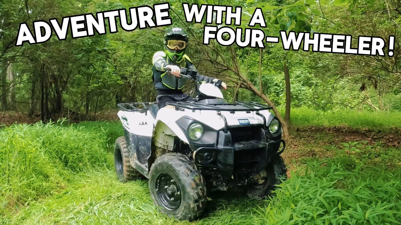 Riding and Exploring on my Four-wheeler at The Woods! - YouTube