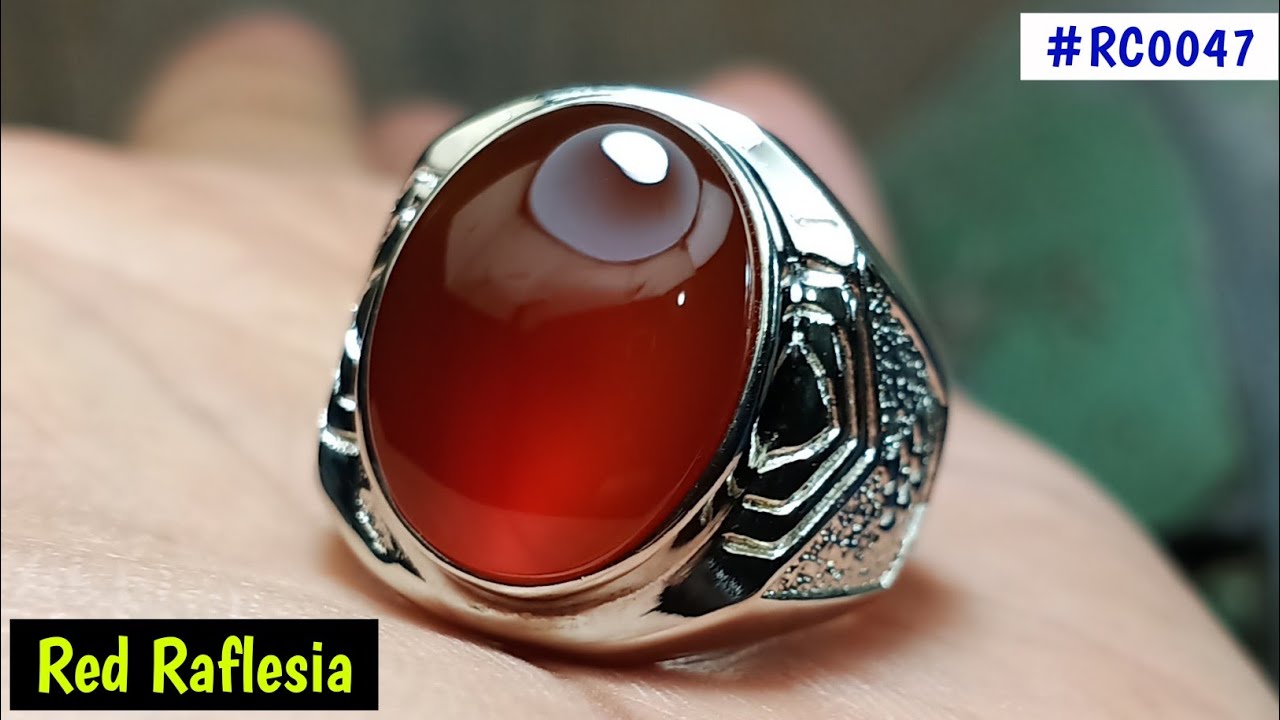 Red chalcedony carnelian | Batu raflesia RC0047 - YouTube