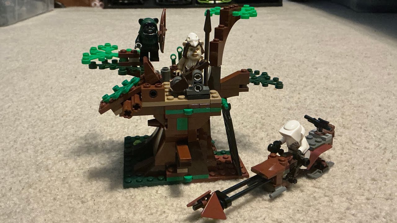 Lego Star Wars 7956 Ewok Attack Stop Motion Build + Review - YouTube