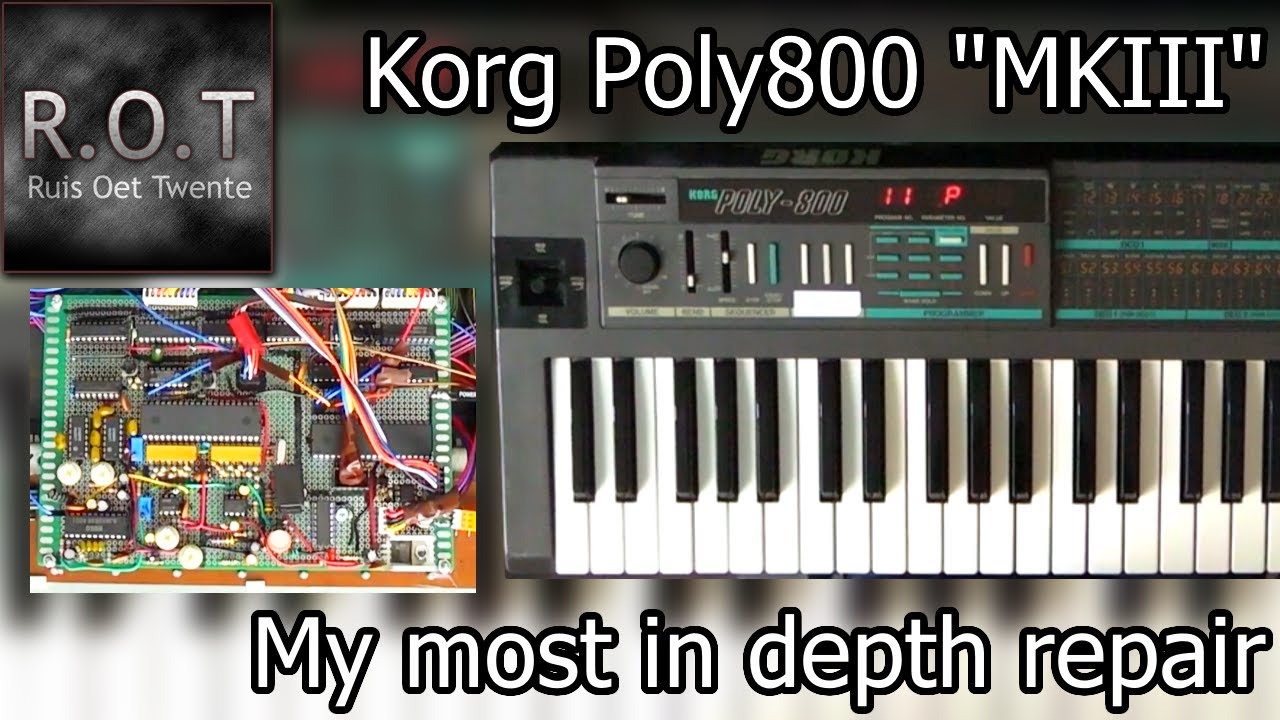 Korg Poly 800 - My most extreme restoration yet - YouTube