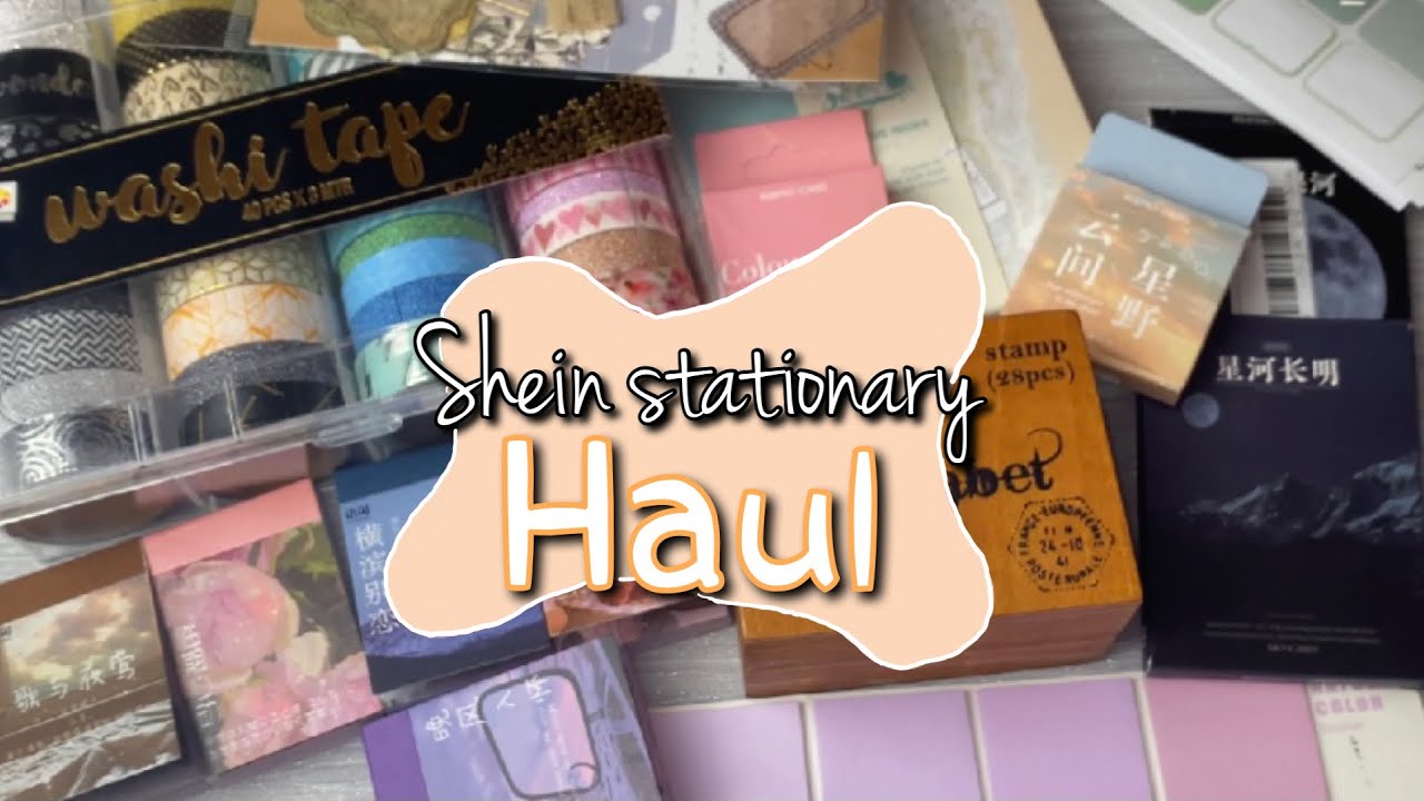 HUGE Shein Stationary Haul | Lots of stickers :) - YouTube