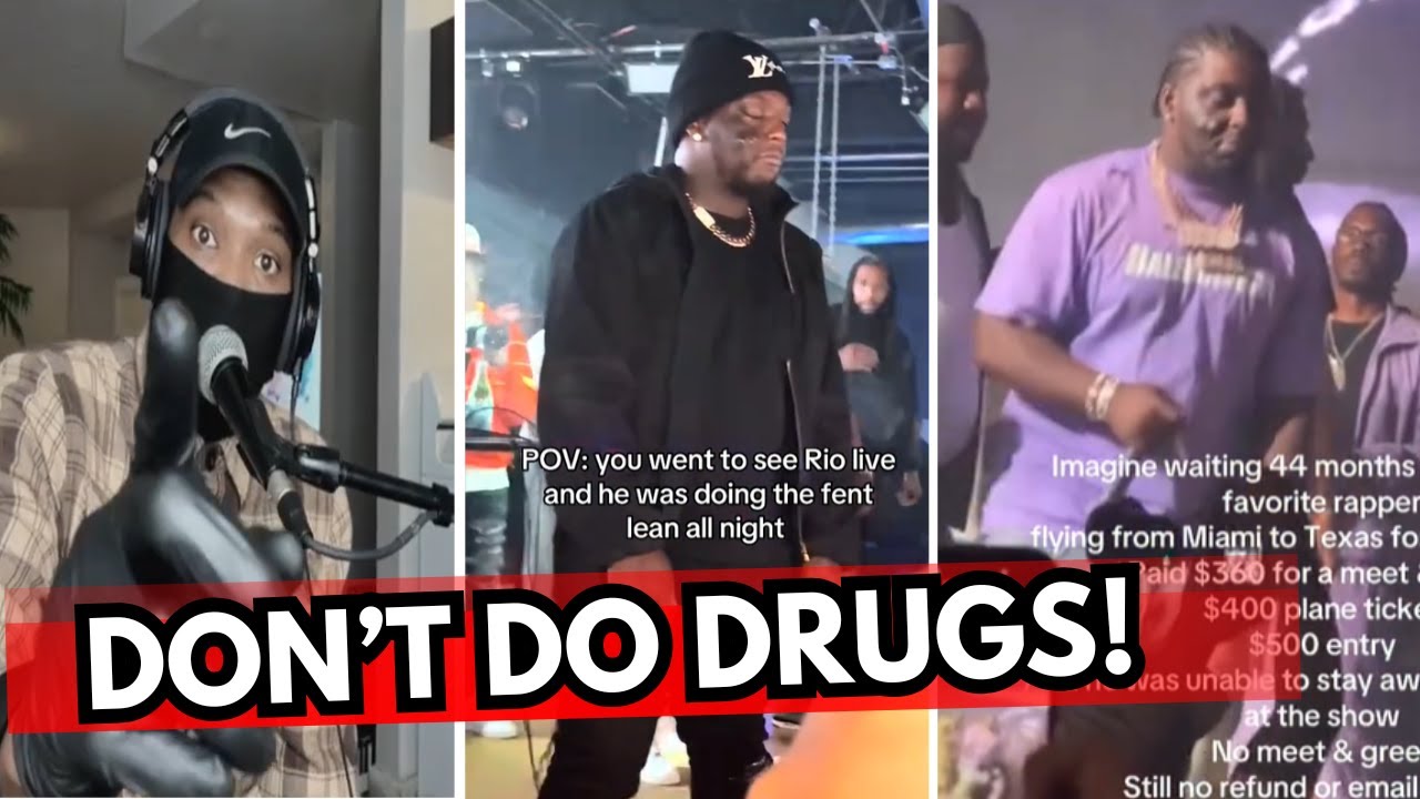 SLEEPING ON STAGE! This Rapper's Lean Addiction Is Out of Control - YouTube